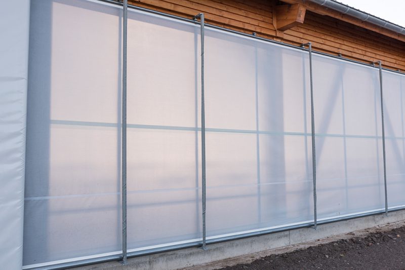 Stallbau Details Curtains – Drott Holzbau